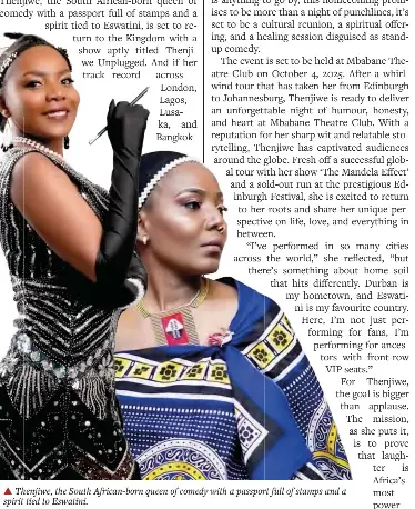 Thenjiwe ‘unplugs’ Eswatini with laughter! - PressReader
