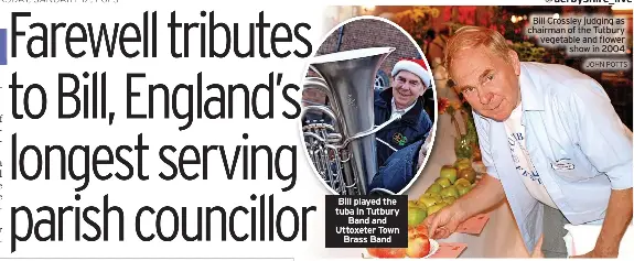 Farewell tributes to Bill, England’s longest serving parish councillor ...