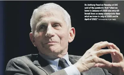 FAUCI REFLECTS ON NATION’S PANDEMIC RESPONSE AT UIC - PressReader