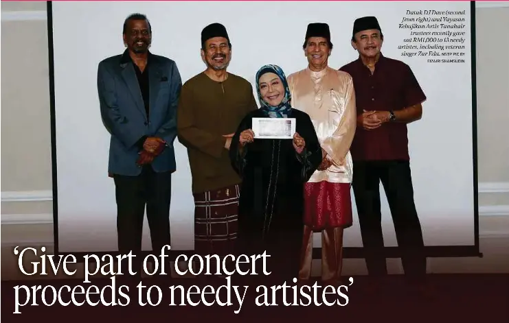 ‘Give part of concert proceeds to needy artistes’ - PressReader