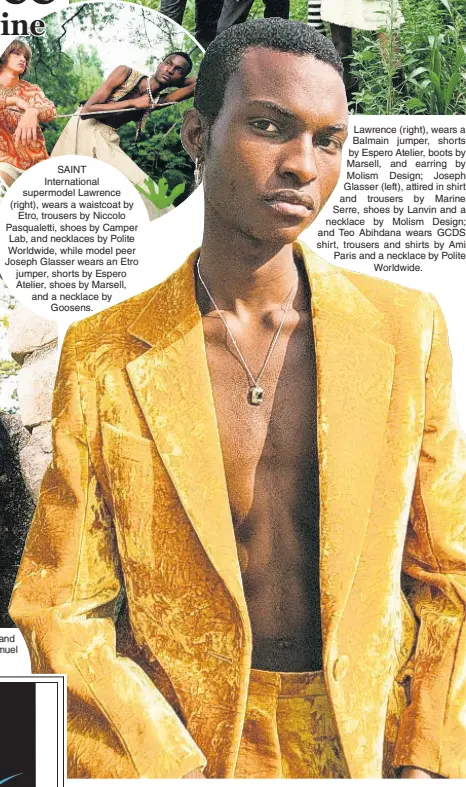 SAINT Internatio­nal model Lawrence in ‘Boys by Girls’ magazine ...