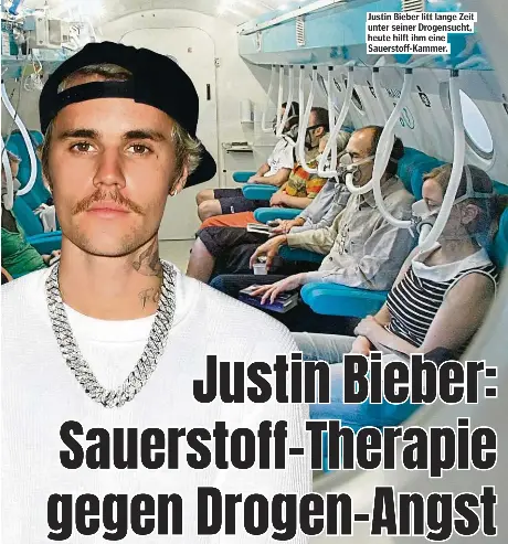 Justin Bieber: Sauerstoff-Therapie gegen Drogen-Angst - PressReader