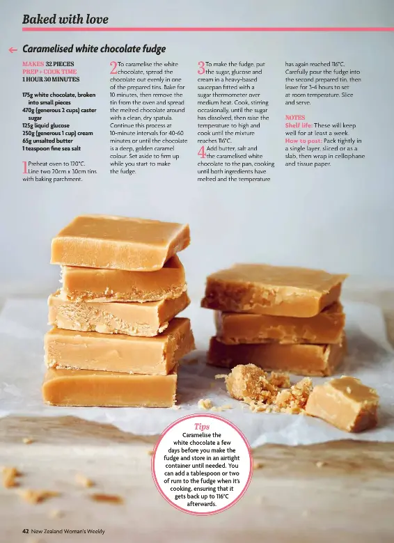 Caramelise­d white chocolate fudge - PressReader