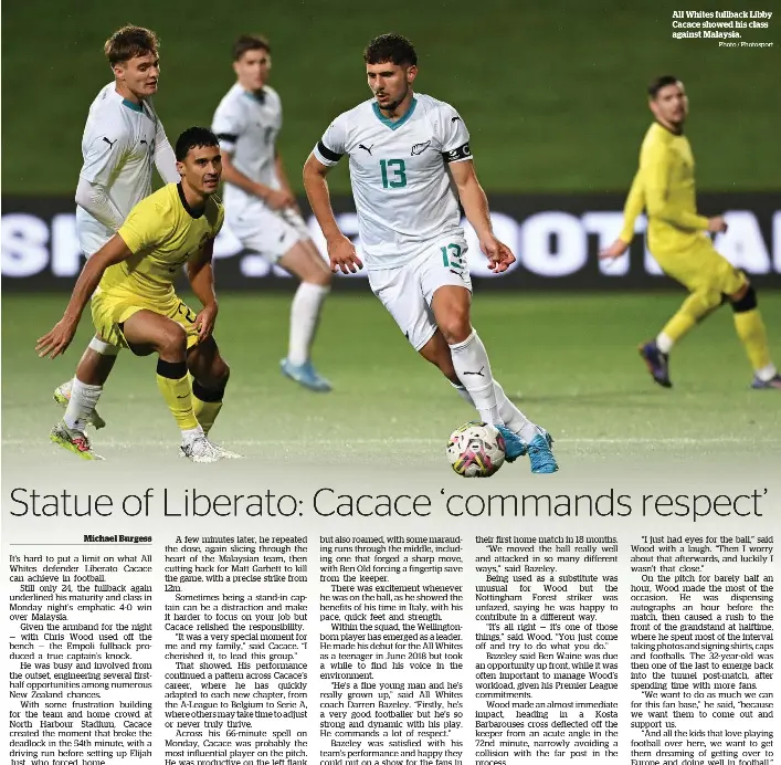 Statue of Liberato: Cacace ‘commands respect’ - PressReader