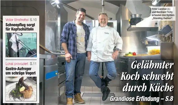 Gelähmter Koch schwebt durch Küche - PressReader