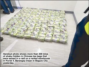 P4-B shabu seized in Baguio; Chinese suspect held - PressReader