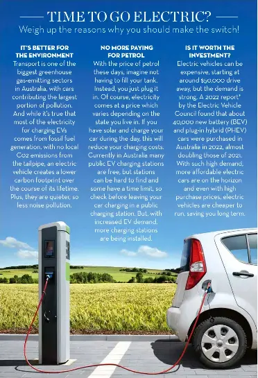 TIME TO GO ELECTRIC? - PressReader