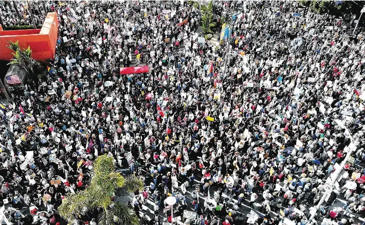 Thousands hold ‘Hands Off!’ rallies across US against Trump, Musk - PressReader