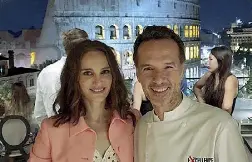 Natalie, Angelina e Matthew, tutti a cena dallo chef stellato Di Iorio ...
