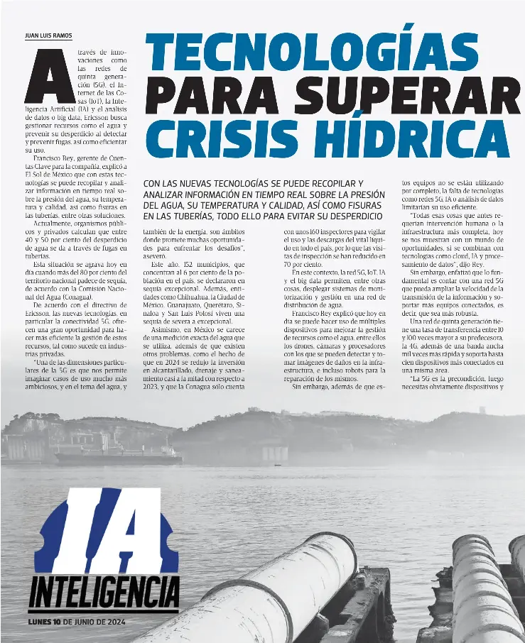 TECNOLOGÍA­S PARA SUPERAR CRISIS HÍDRICA - PressReader