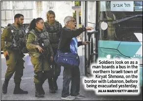 Israel: Back off - PressReader