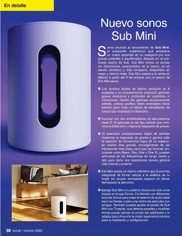 Nuevo sonos Sub Mini - PressReader