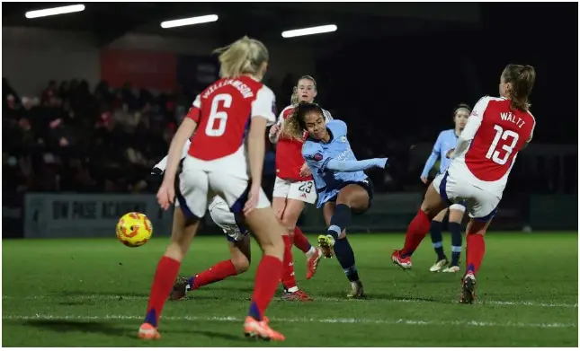 Manchester City into Women’s League Cup final as Fowler strike stuns Arsenal - PressReader