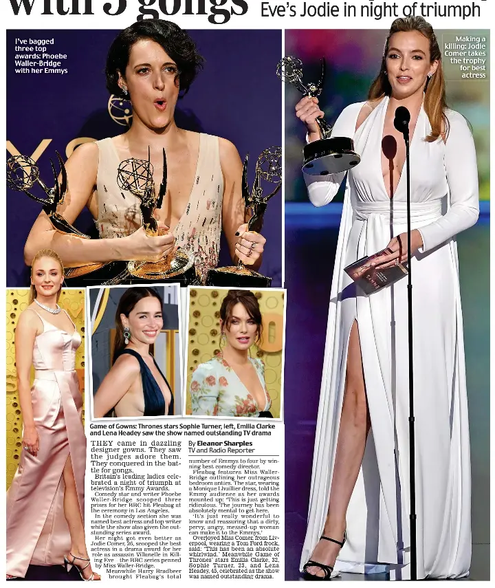 Phoebe f leas the Emmys with 3 gongs - PressReader