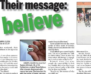 Their message: believe - PressReader