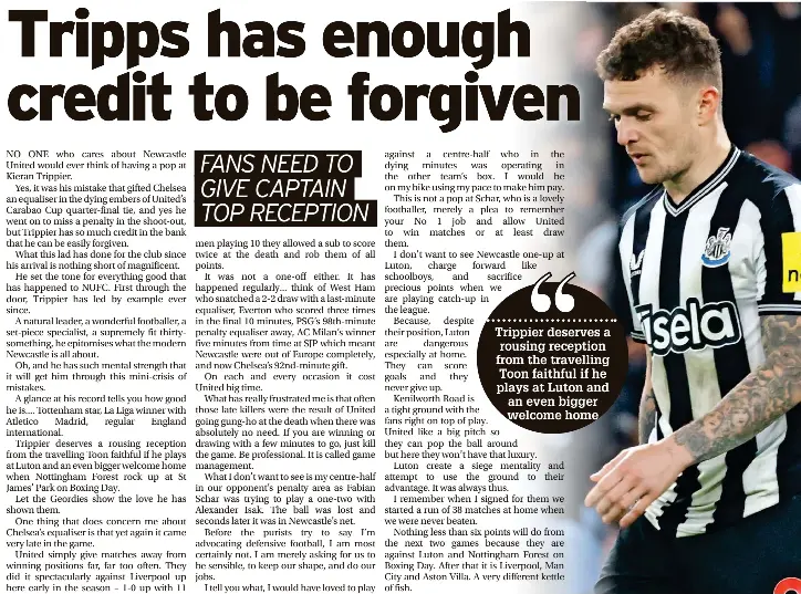 Tripps has enough credit to be forgiven - PressReader