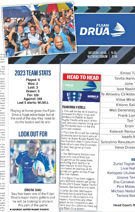 Drua arrives home - PressReader