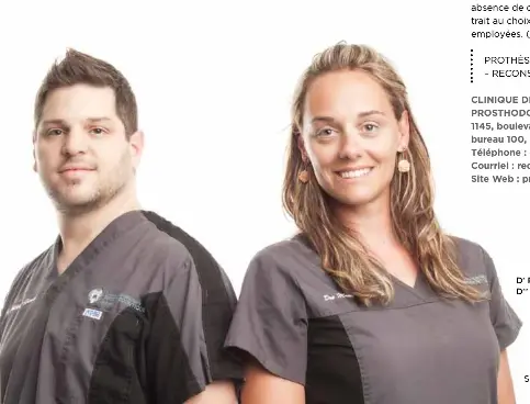 Clinique de réhabilita­tion prosthodon­tique de Québec - PressReader