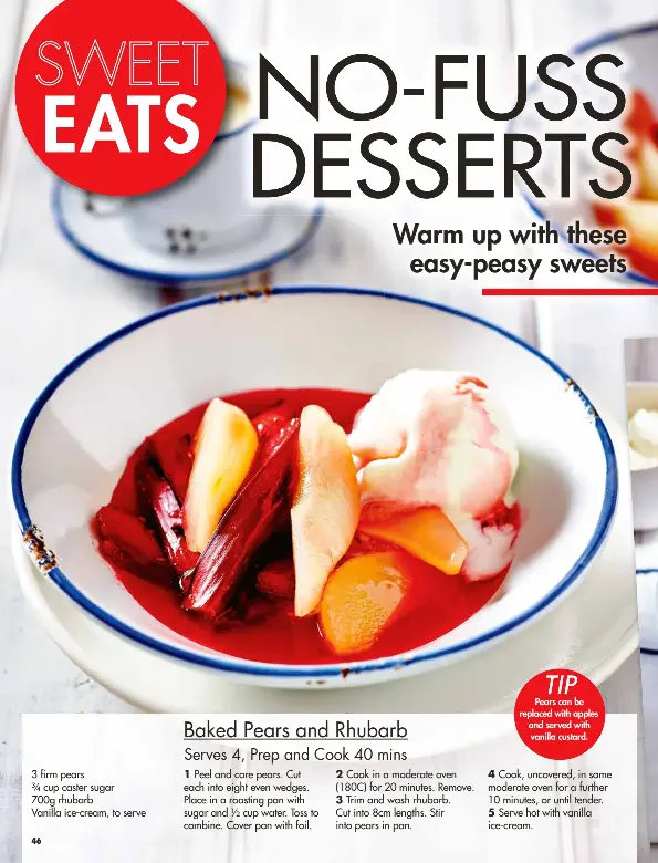 Baked Pears and Rhubarb - PressReader