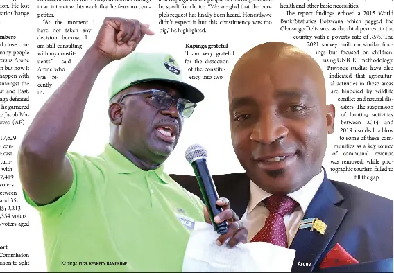 Separate rings for Kapinga, Arone as Okavango splits into two - PressReader