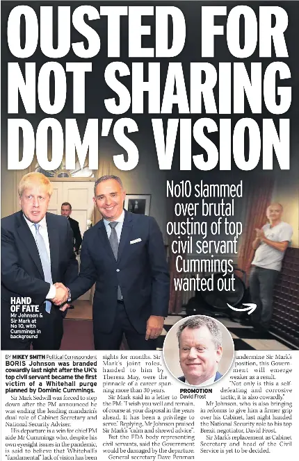 OUSTED FOR NOT SHARING DOM’S VISION - PressReader