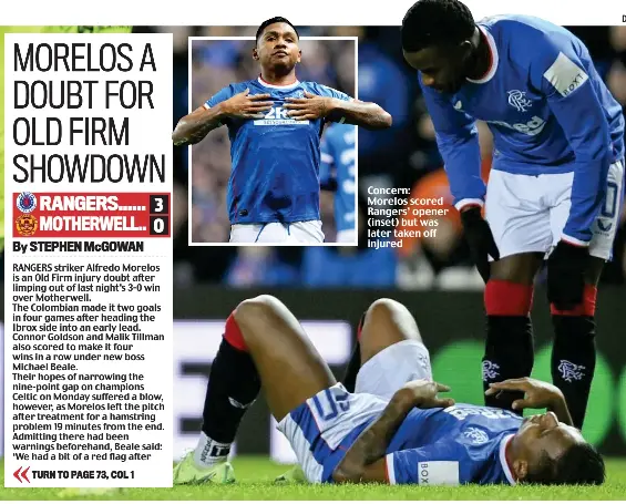 MORELOS A DOUBT FOR OLD FIRM SHOWDOWN - PressReader