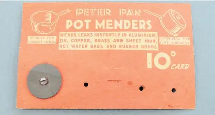Pot mender card a reminder of more-frugal times gone by - PressReader