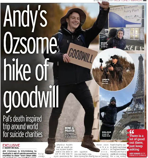 Andy’s Ozsome hike of goodwill - PressReader