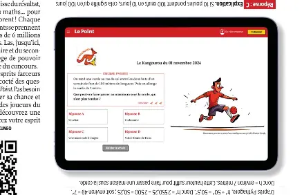 Libérez votre esprit mathématiq­ue avec le « Kangourou du jour » ! - PressReader