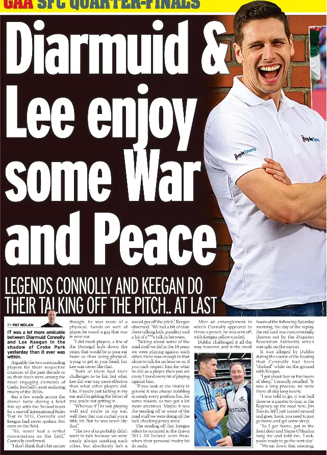 Diarmuid & Lee enjoy some War and Peace - PressReader