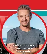 Ivan Botha ná meer as ’n dekade weer in ’n sepie te sien - PressReader