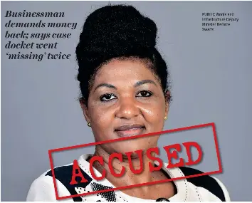 Deputy minister scammed me – ANC donor - PressReader