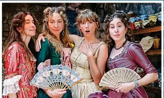 BELLES OF THE BALL TAYLOR SWIFT AND DITA VON TEESE DON GOWNS FOR BEJEWELED VIDEO - PressReader