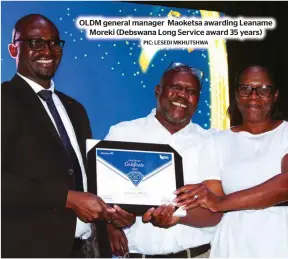 Debswana OLDM considers worker redeployme­nt, voluntary mutual separation - PressReader