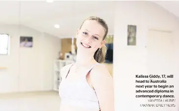 Young dancer makes cut at top Sydney school - PressReader