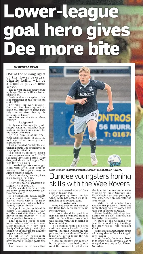 Lower-league goal hero gives Dee more bite - PressReader