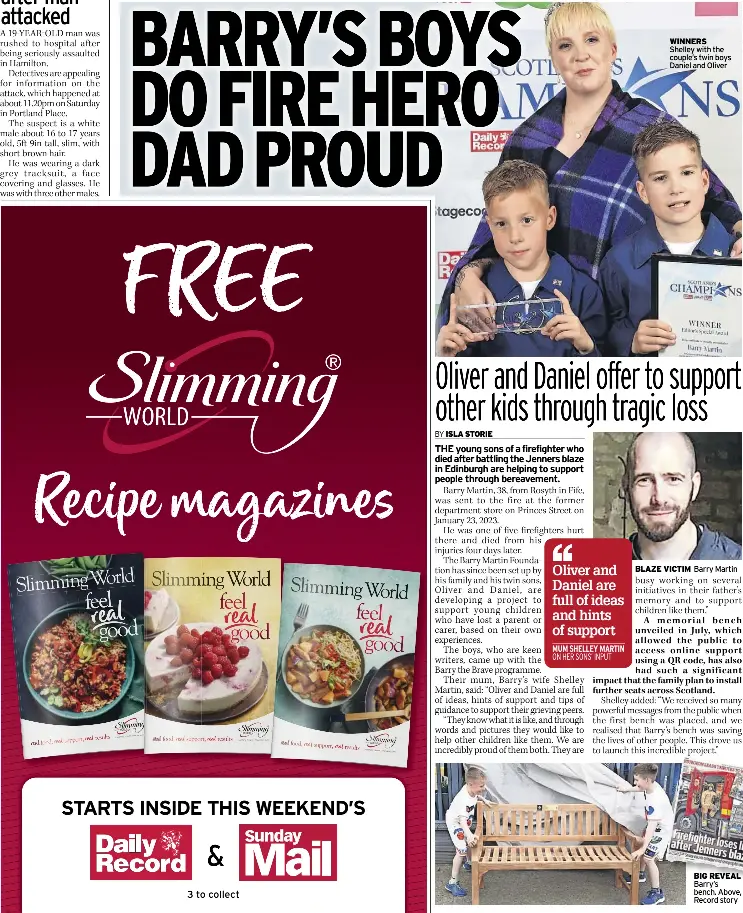 BARRY’S BOYS DO FIRE HERO DAD PROUD - PressReader