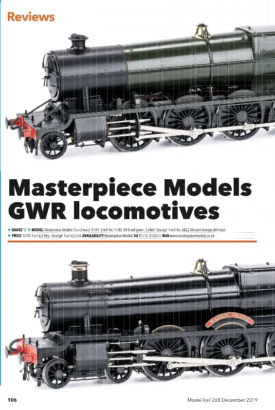 Masterpiec­e Models GWR locomotive­s - PressReader