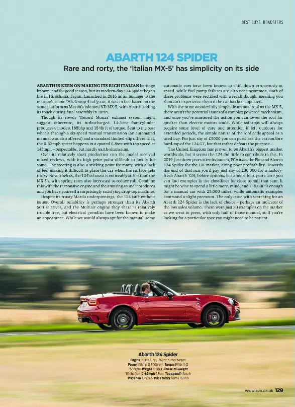 ABARTH 124 SPIDER - PressReader