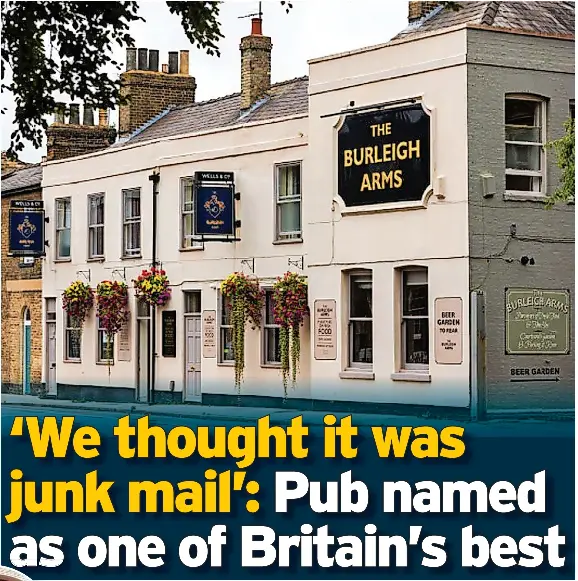 ‘We thought it was junk mail’: Pub named as one of Britain’s best - PressReader