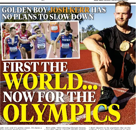 FIRST THE WORLD... NOW FOR THE OLYMPICS - PressReader