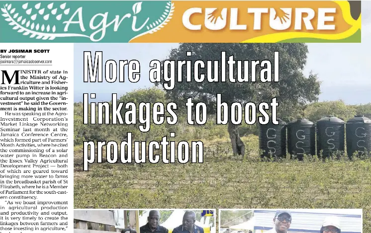 More agricultur­al linkages to boost production - PressReader