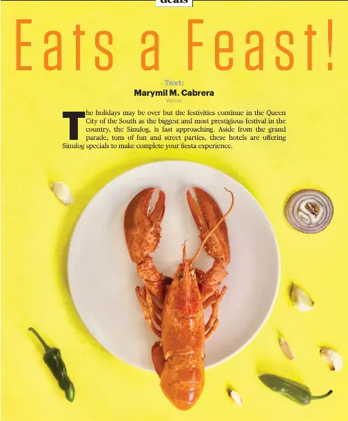 Hotel and restaurant offerings on Sinulog week - PressReader