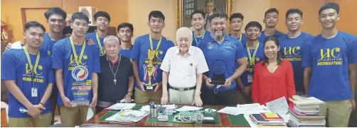 UC prexy Atty. Go lauds Baby Webmasters for golden treble - PressReader