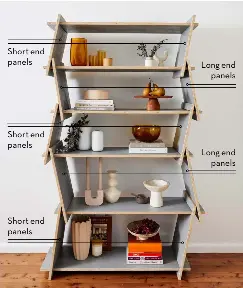 EASY STEPS TO BUILDING ‘INTENTIONA­LLY WONKY’ SHELVES - PressReader