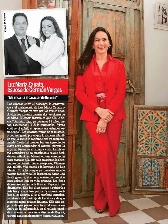 Luz María Zapata, esposa de Germán Vargas - PressReader