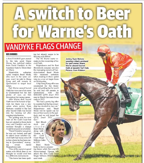 A switch to Beer for Warne’s Oath - PressReader