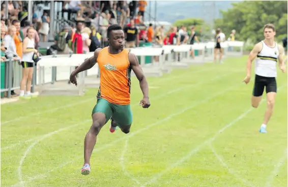 Mpinga shows speed on the soccer ball - PressReader