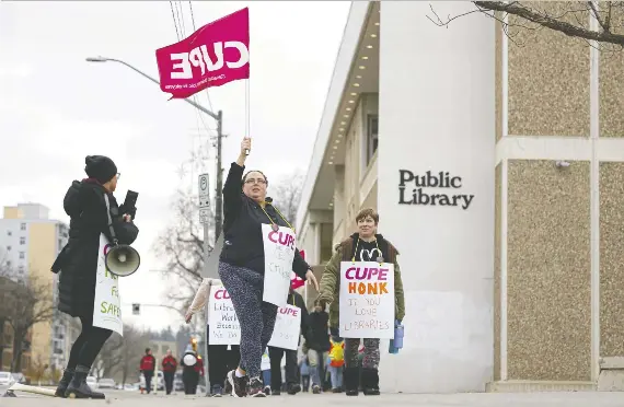 Saskatoon Public Library workers walk picket line - PressReader