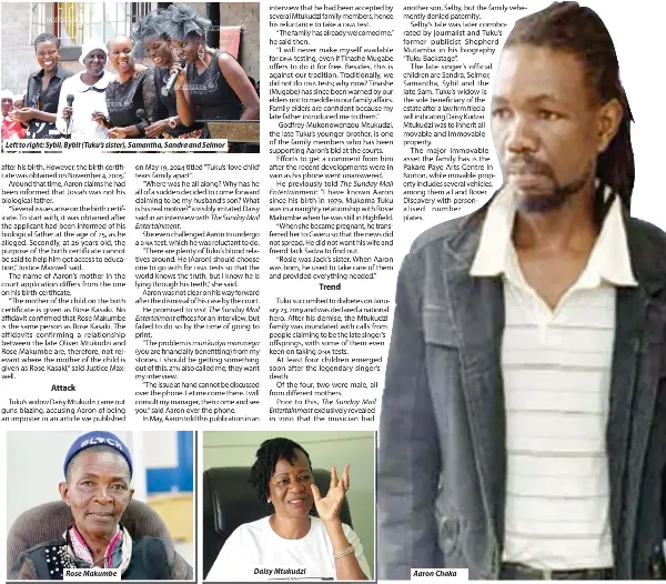 SETBACK FOR ‘LOVE CHILD’ QUEST TO BECOME A MTUKUDZI - PressReader